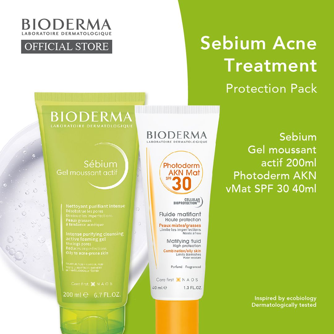 Jual Bioderma Sebium Acne Treatment Protection Pack - Kebutuhan Ibu ...