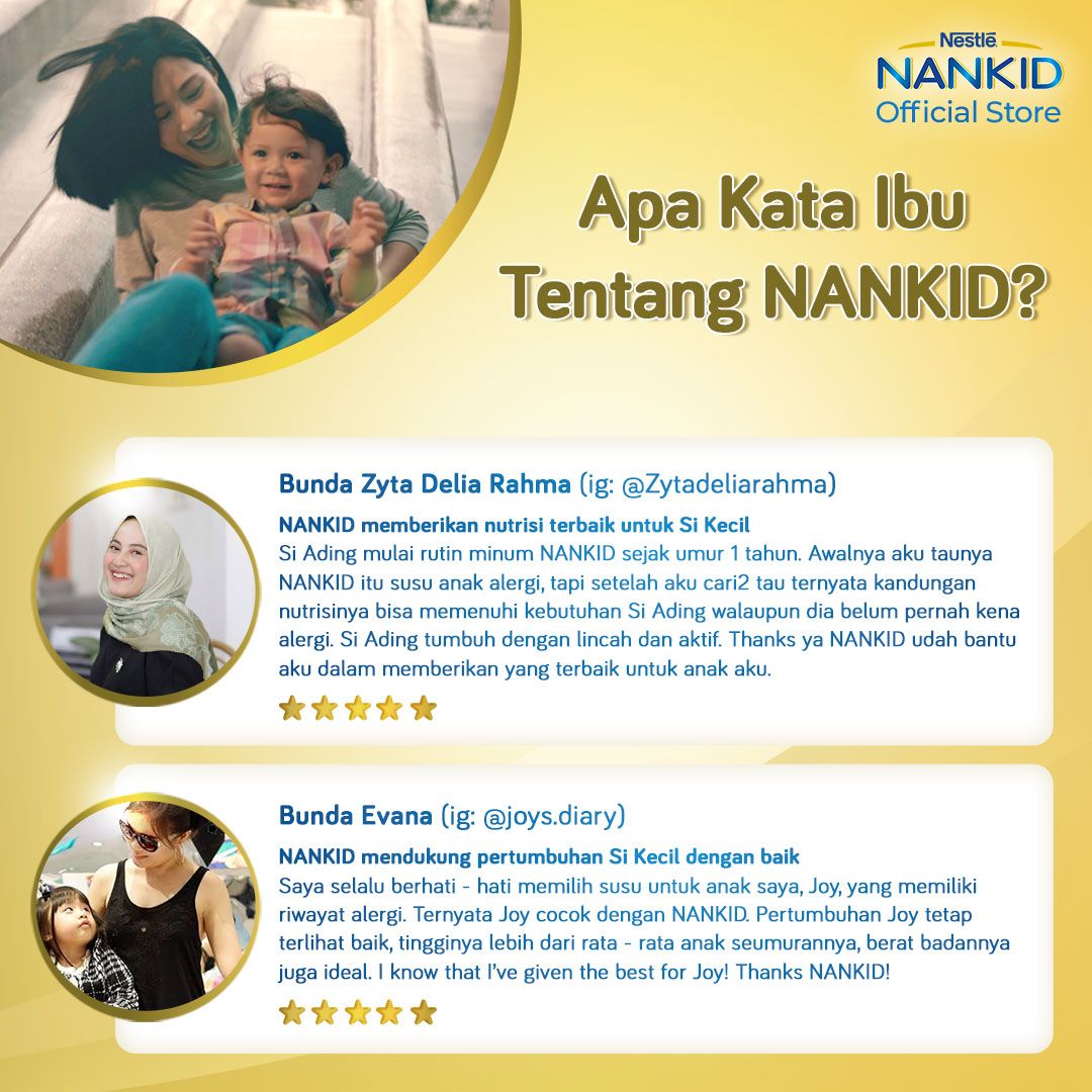 Jual Nestle NANKID 3 pHPro Plain Susu Anak 1-3 Tahun Kaleng 800g x 3 ...