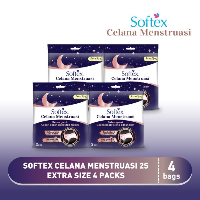 Jual Softex Celana Menstruasi EXTRA SIZE 4 Packs - Kebutuhan Ibu Termurah, Harga Promo
